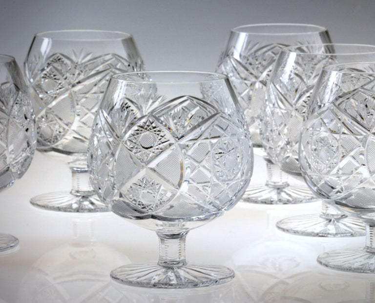 24 Pieces Crystal Drinking Set by Moser, Czech Republic, 1960 For Sale ...