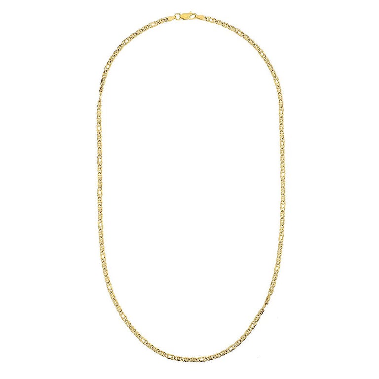 Tiger Eye Link 18K Necklace For Sale at 1stDibs