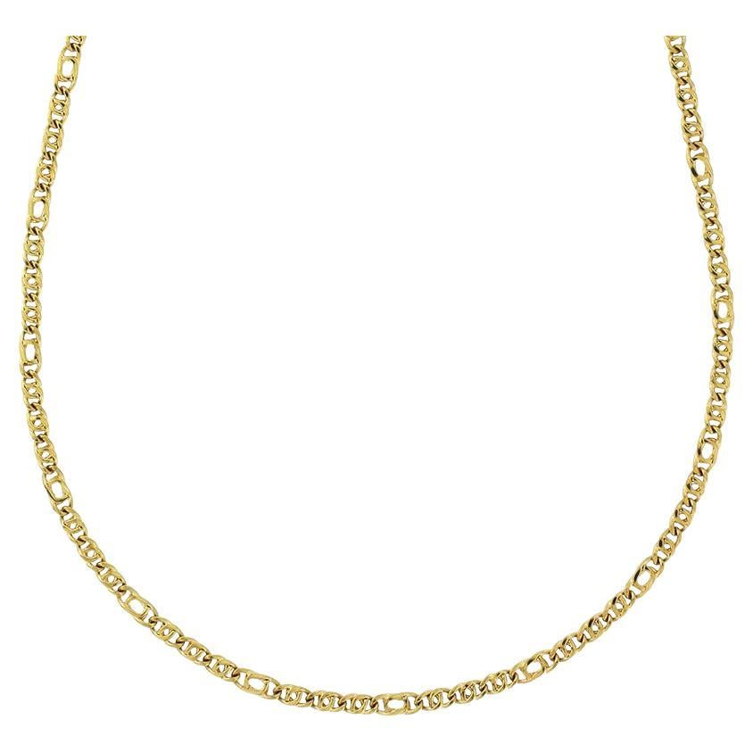 Tiger Eye Gold Necklace at 1stDibs