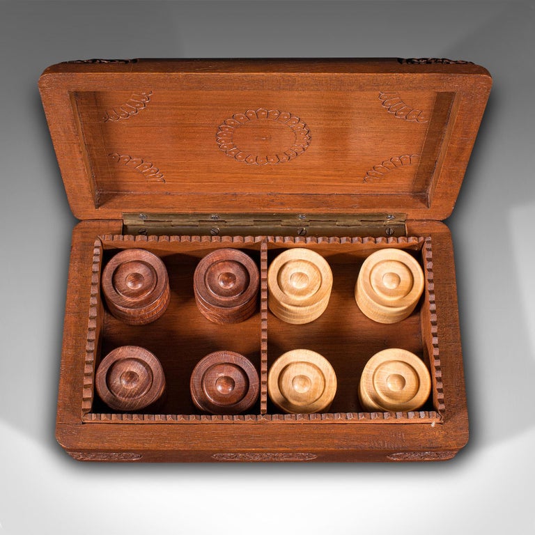 24 Vintage Gentleman's Club Draughts Pieces, Oriental, Game Counter ...