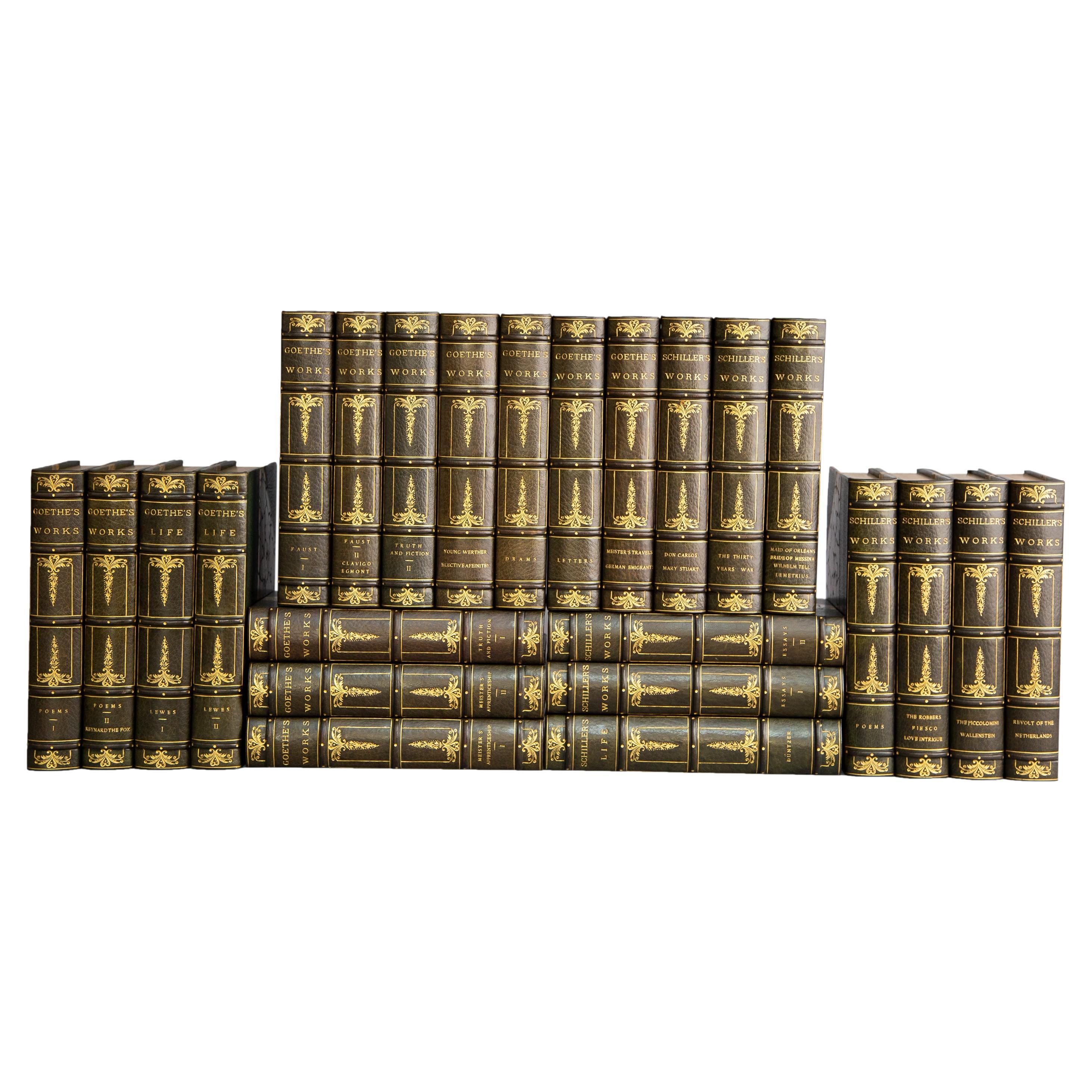 24 Volumes, Schiller and Goethe, the Lives and Works of Schiller and ...