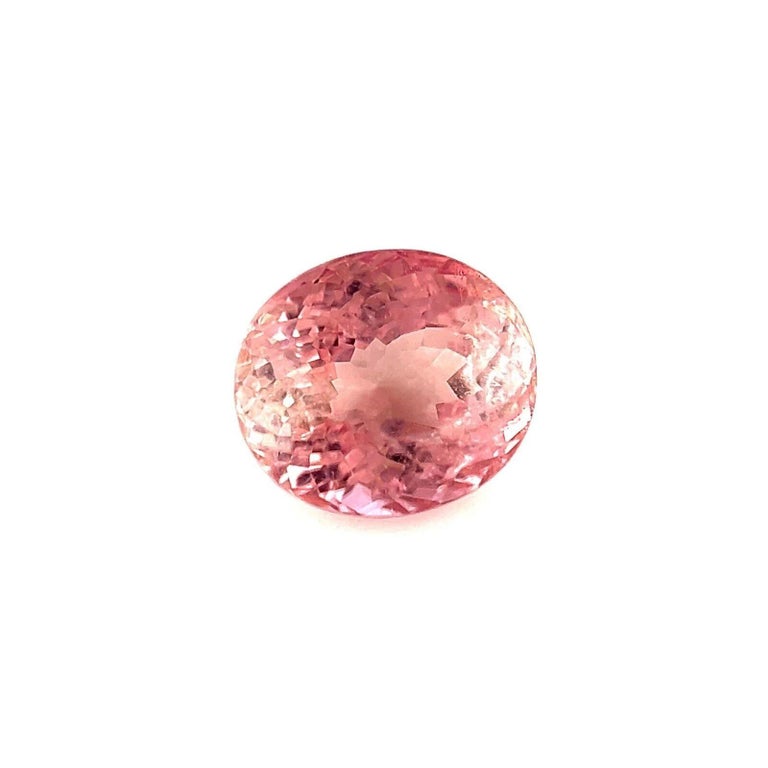 2.44ct Light Pink Oval Tourmaline Cut Rare Cut Natural Loose Gemstone ...