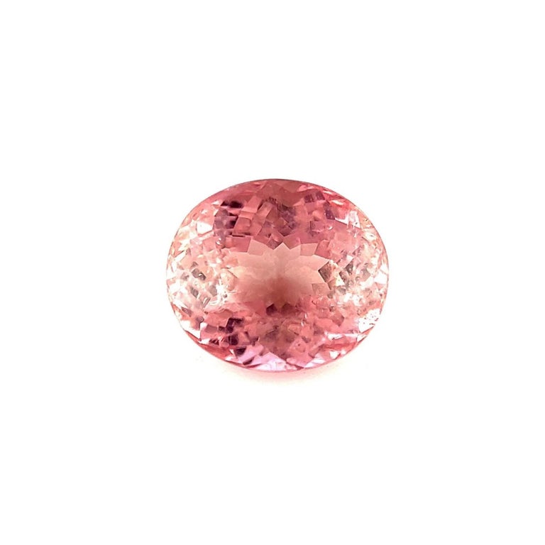 2.44ct Light Pink Oval Tourmaline Cut Rare Cut Natural Loose Gemstone ...