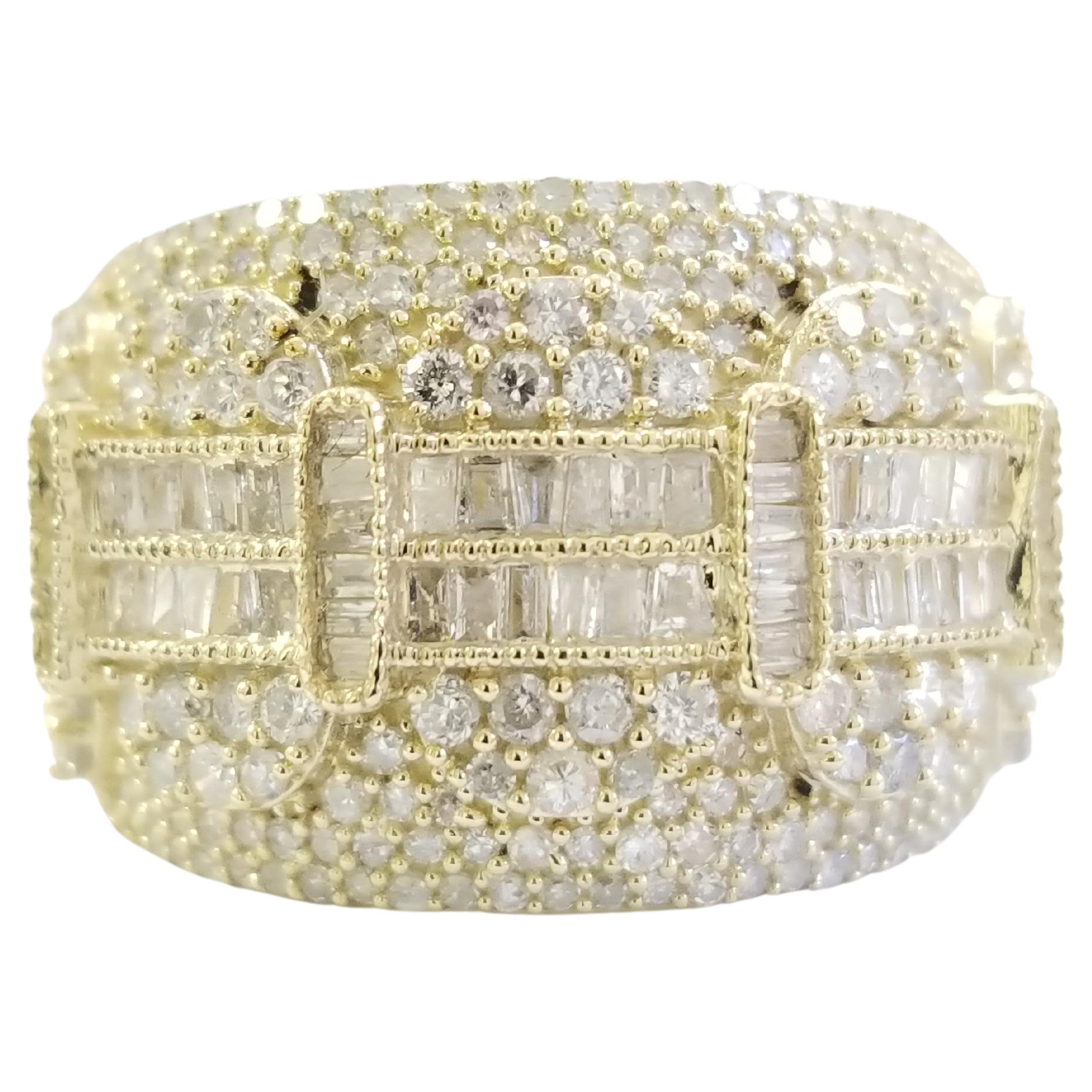 United States Marines Sergeant Major Ring, 10k Gold Military Diamonds ...