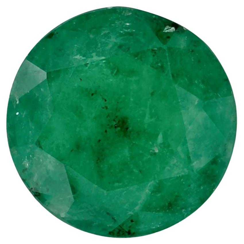 2.45 Ct Emerald Round Loose Gemstone For Sale at 1stDibs