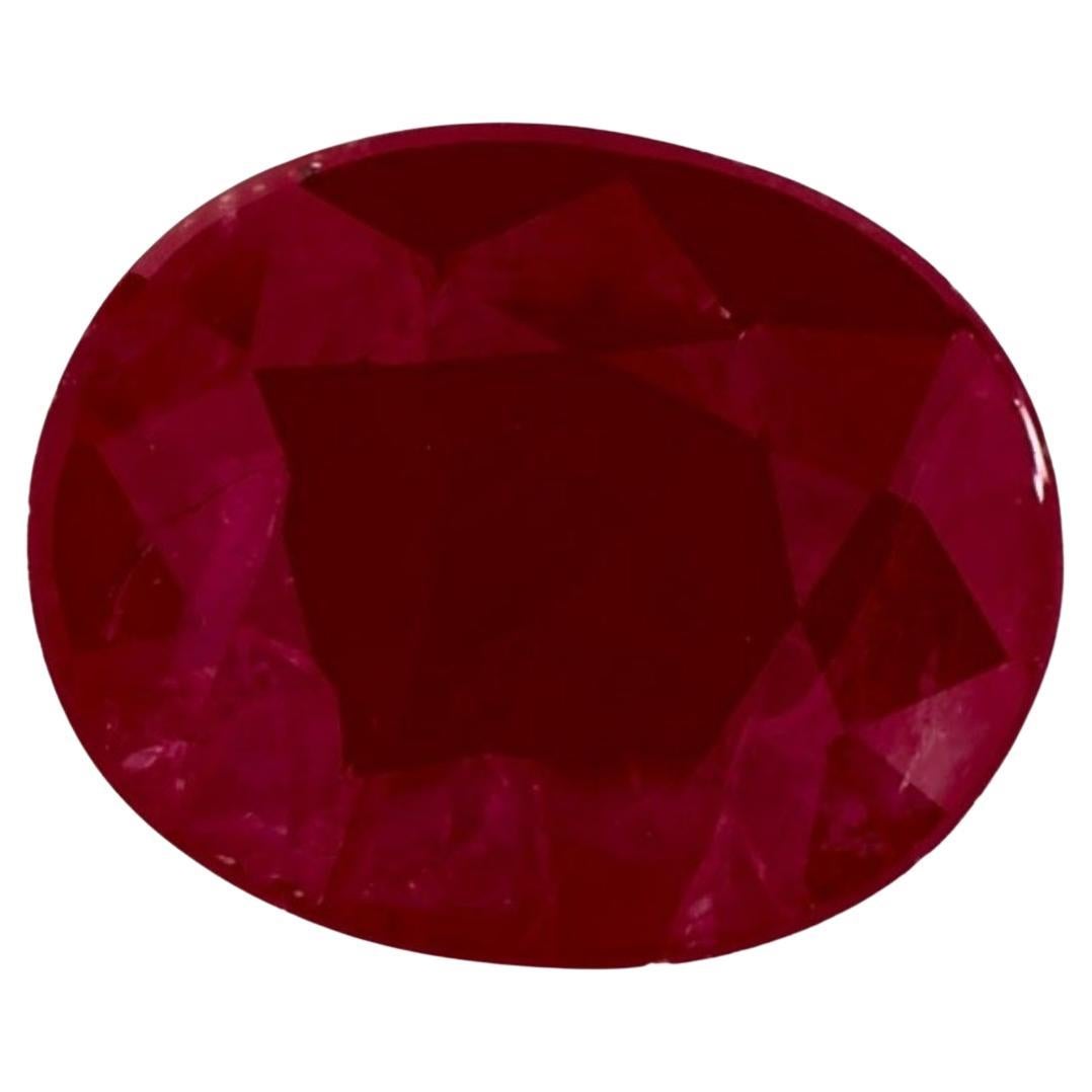2.19 Cts Ruby Oval Loose Gemstone For Sale at 1stDibs