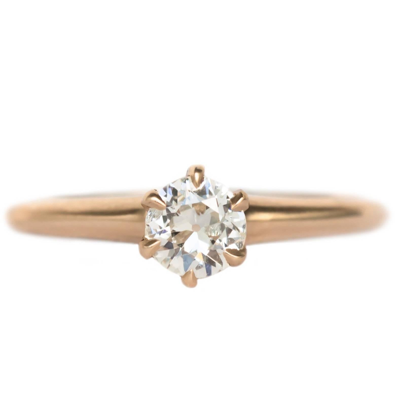 .25 Carat 10 Karat Yellow Gold Engagement Ring For Sale at 1stDibs | 25 ...