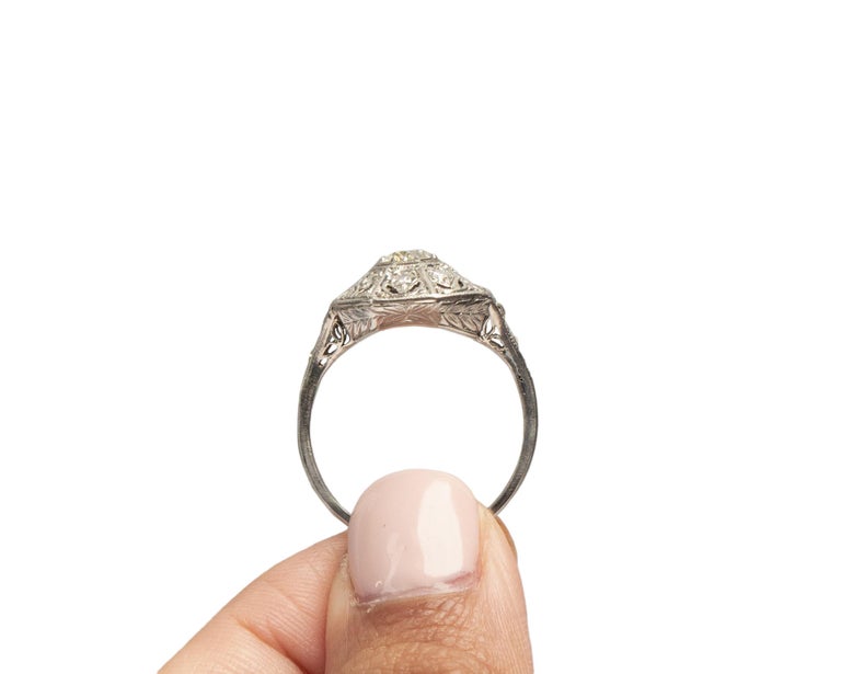 .25 Carat Diamond Platinum Engagement Ring For Sale at 1stDibs