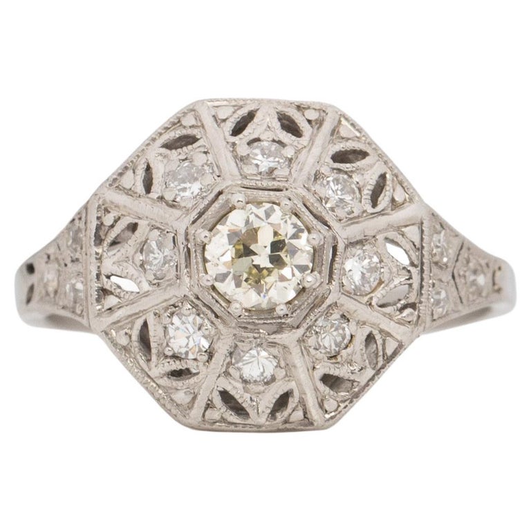 .25 Carat Diamond Platinum Engagement Ring For Sale at 1stDibs