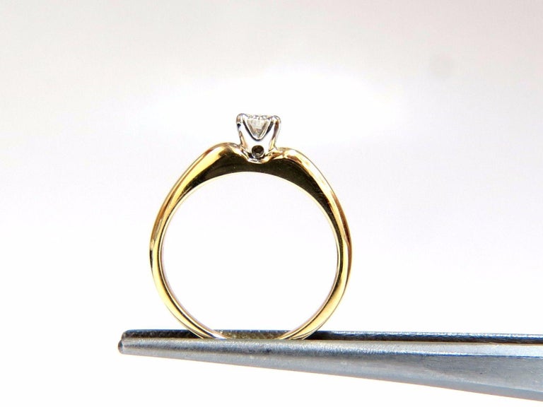 .25 Carat Petite Solitaire Round Cut Diamond Ring 14 Karat H/Vs2 at ...
