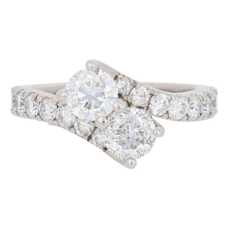 2.50 Carat Round Brilliant Diamond Ever Us Ring, 14 Karat White Gold ...