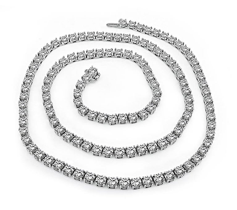 25.00ct Diamond Necklace For Sale at 1stDibs