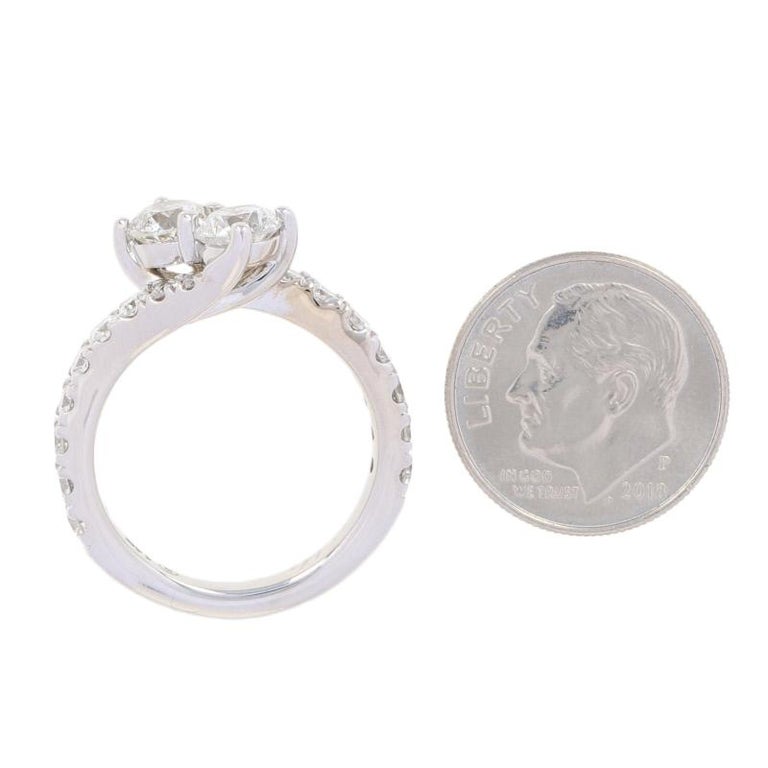 2.50 Carat Round Brilliant Diamond Ever Us Ring, 14 Karat White Gold ...