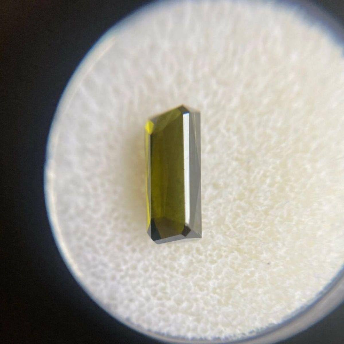 2.52ct Deep Green Tourmaline Octagonal Emerald Cut Loose Natural Gem ...