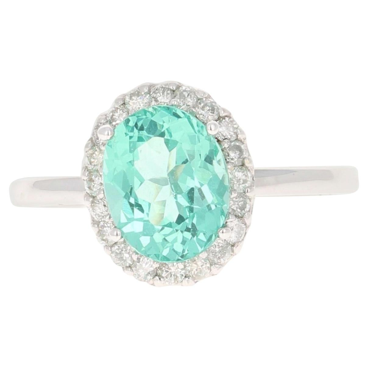 Getana and Co. Blue Apatite Diamond Ring For Sale at 1stDibs