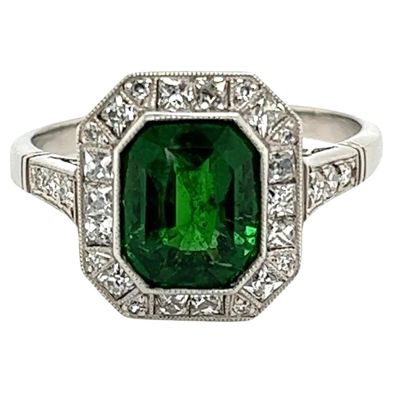 tsavorite garnet ring