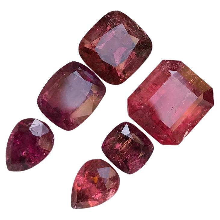 25.85 carats Natural Rubelite Red Tourmaline Gemstones Ring Size from ...