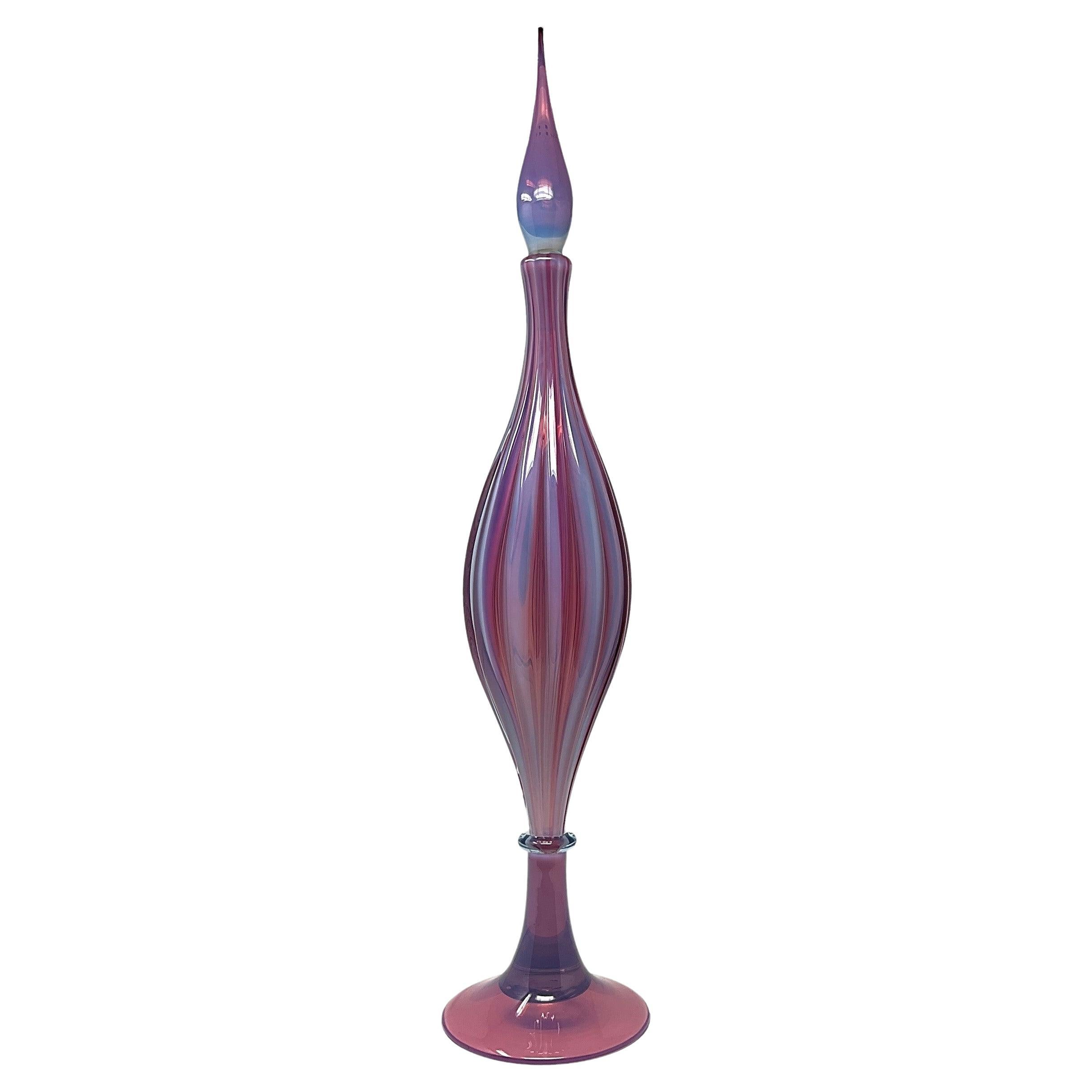 Huge Mid-Century Modern Alfredo Barbini Murano Bottle Decanter, 1950s ...