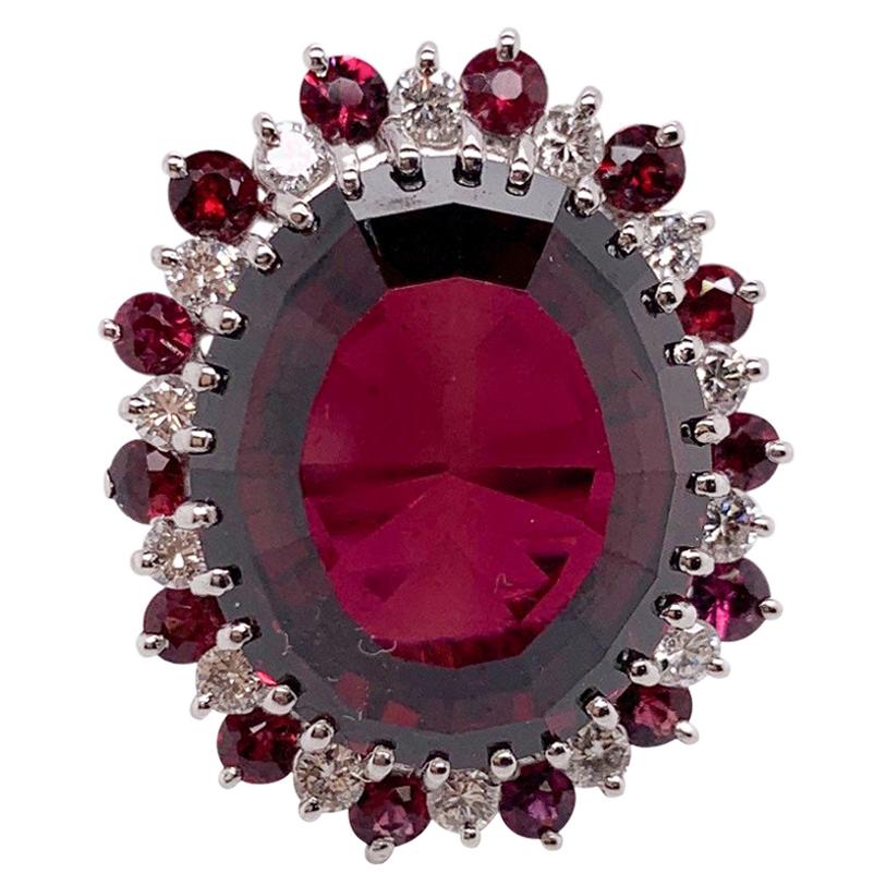 Antique Pyrope Garnet and White Gold Filigree Ring at 1stDibs | garnet ...