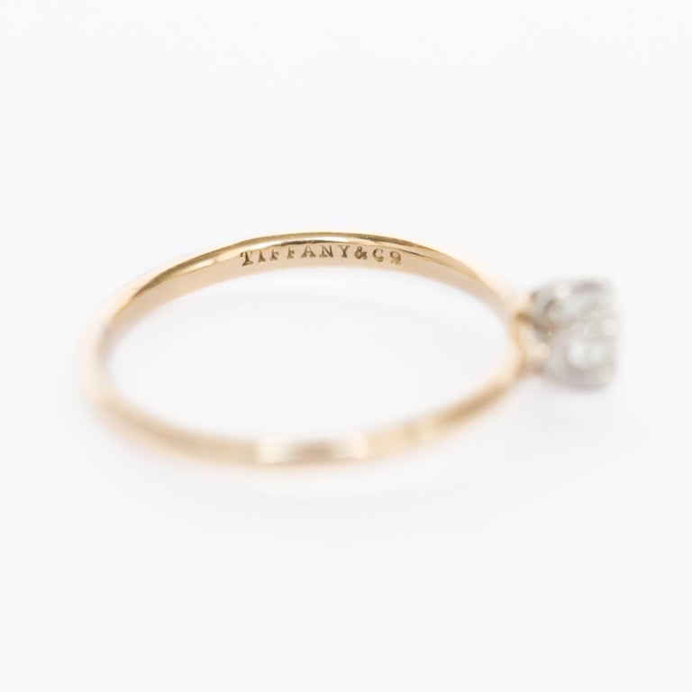 .26 Carat Yellow Gold and Platinum Tiffany and Co. Engagement Ring For ...