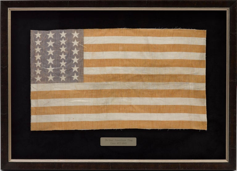 26-Star Printed American Flag, Celebrating Michigan Statehood, 1837 ...