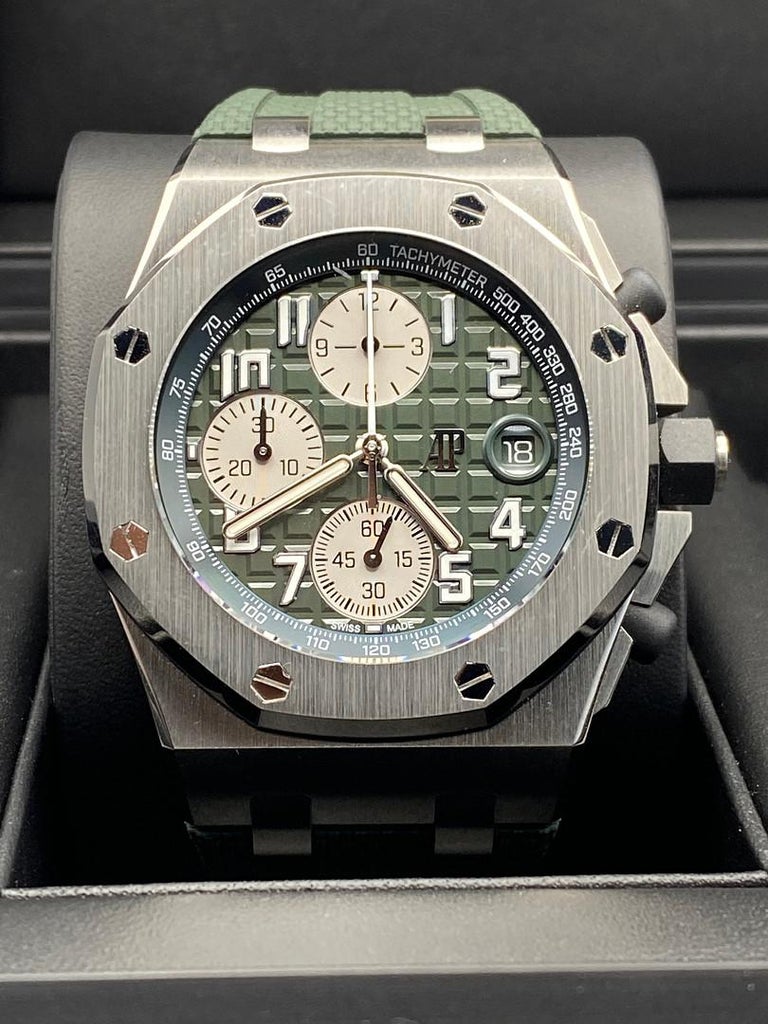 Audemars Piguet Royal Oak Offshore Titanium Green 26238TI.OO.A056CA.01 ...