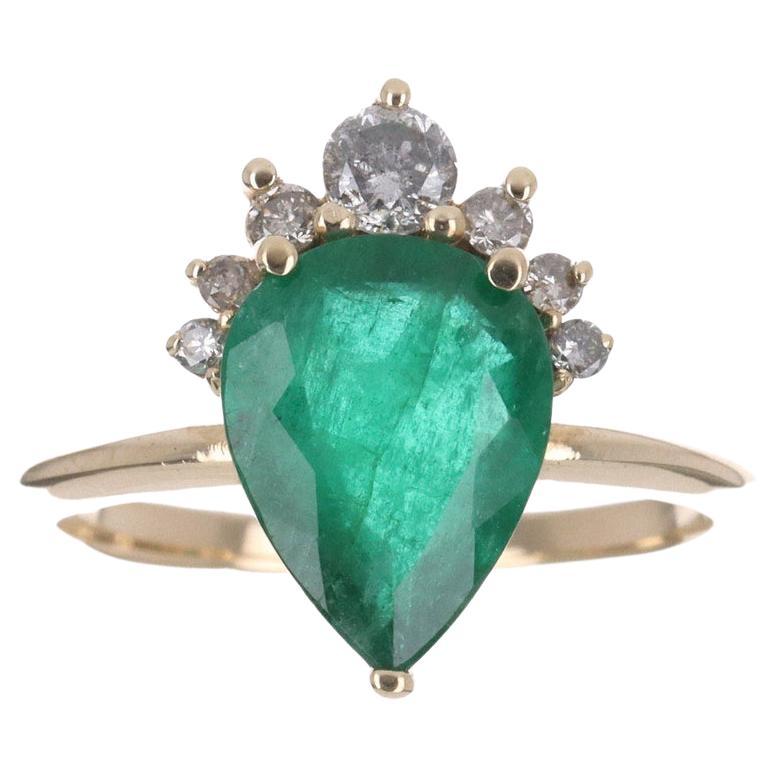 Rose Cut Pear Ring For Sale at 1stDibs