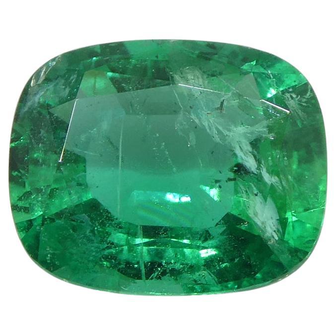 GRS Certified 8.60 Carat Green Zambian Natural Emerald at 1stDibs ...