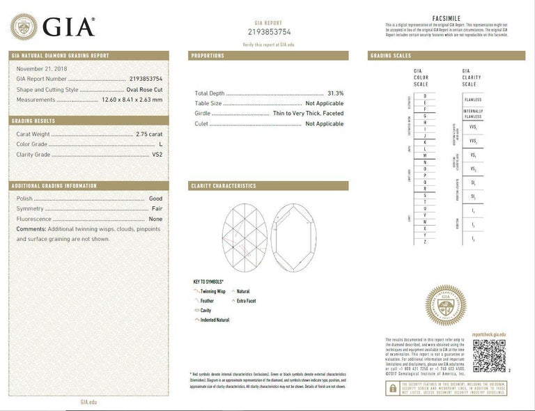 Handcrafted Gayle Rose Cut Diamond Ring by Single Stone at 1stDibs