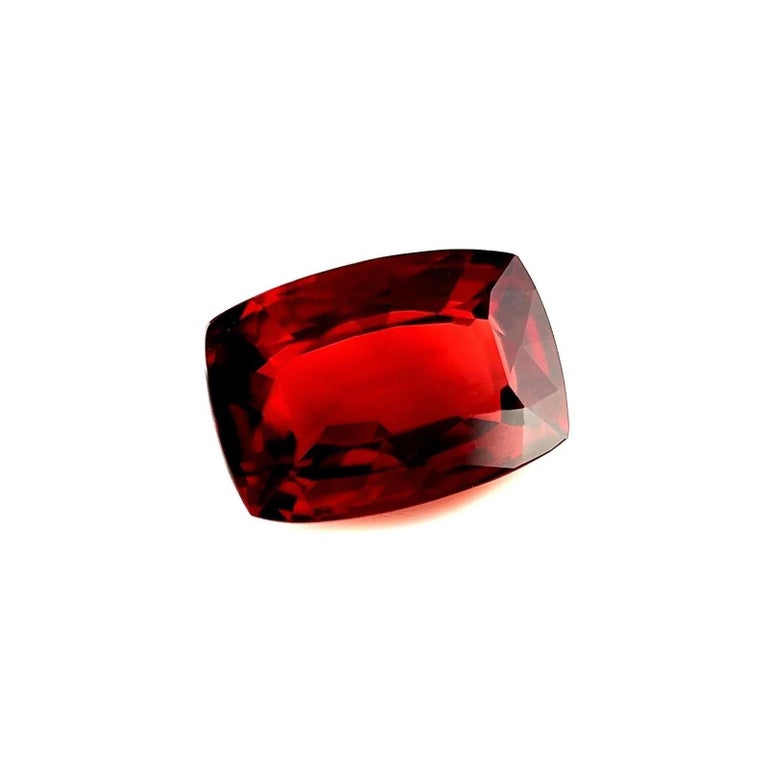 2.76ct Fine Reddish Pink Rhodolite Garnet Cushion Cut Loose Gem For ...
