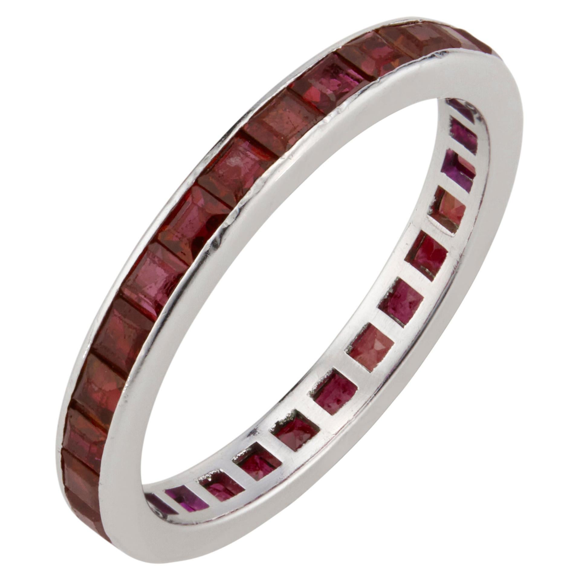 2.80 Carat Ruby Gold Wide Band Ring For Sale at 1stDibs | wide gold ...