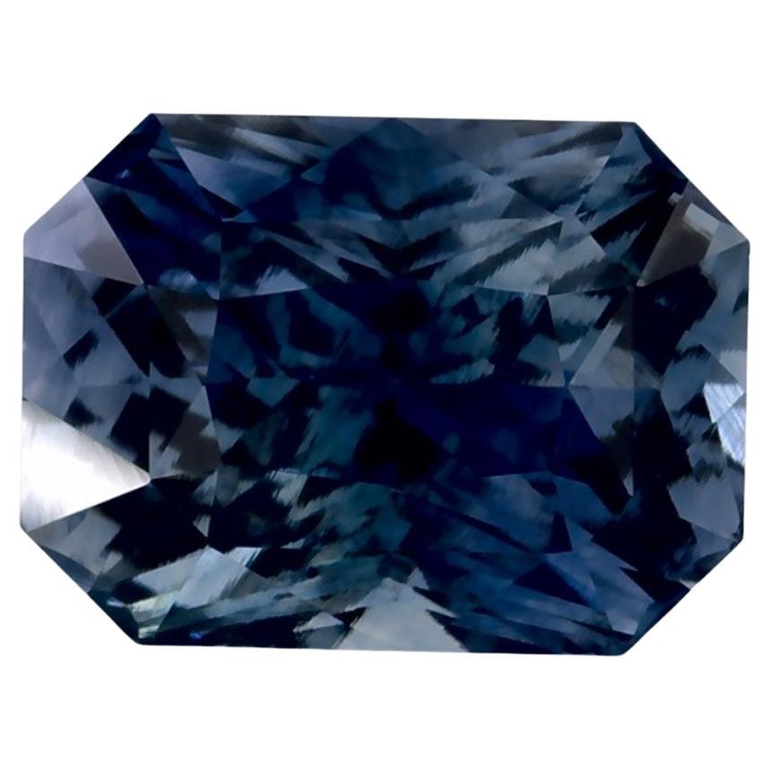 2.82 Ct Blue Sapphire Octagon Cut Loose Gemstone For Sale at 1stDibs