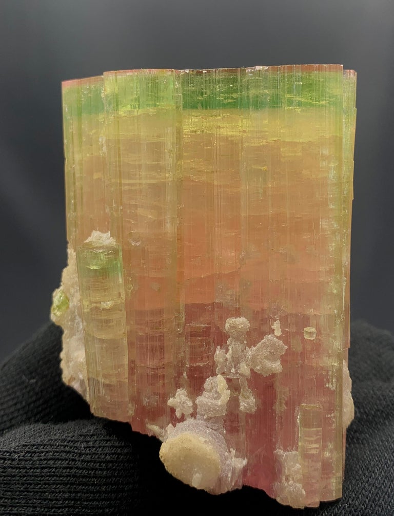285.61 Gram Marvelous Tri Color Tourmaline Specimen from Nooristan ...