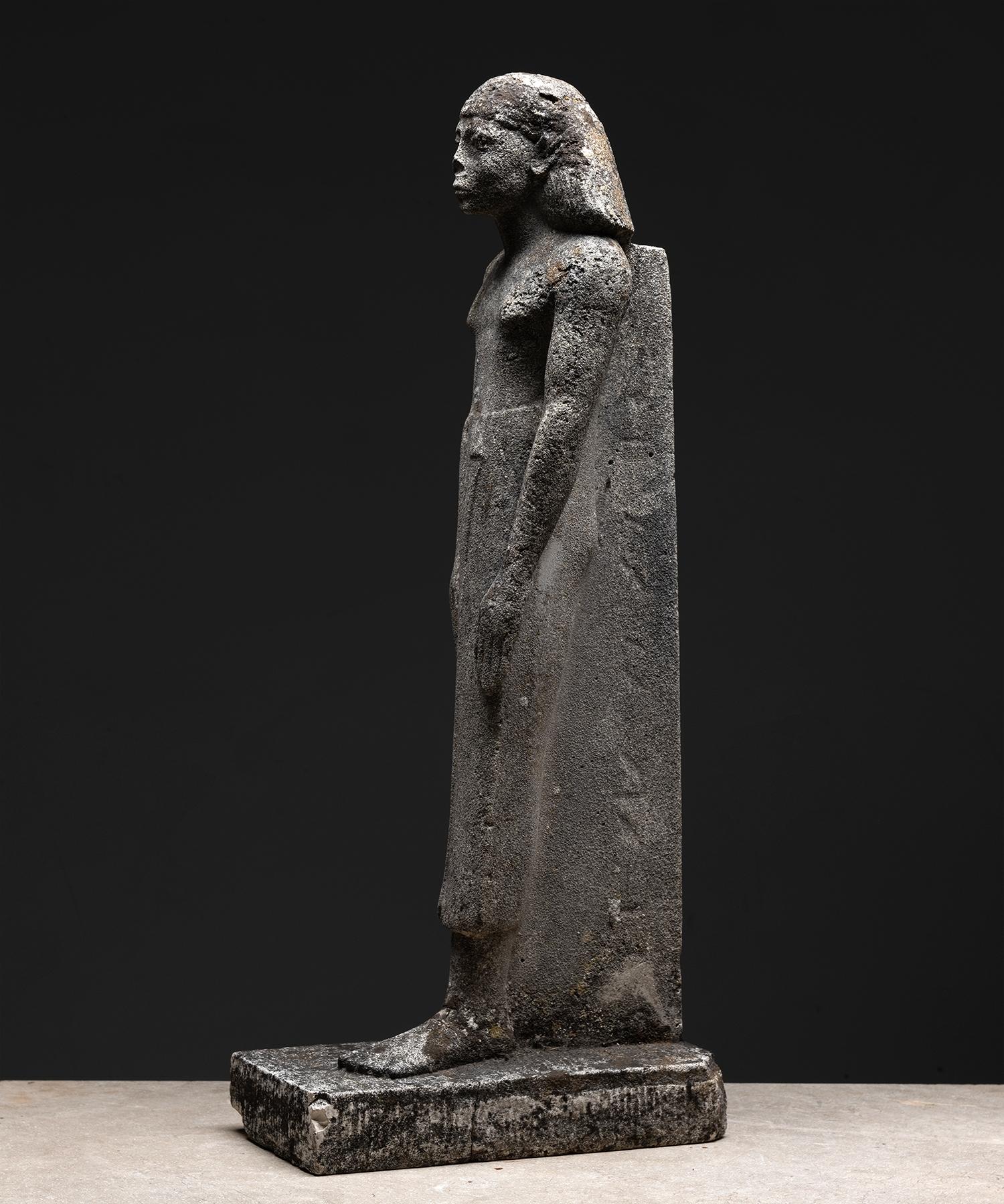 Tall Composite Stone Statue, France circa 1950 For Sale at 1stDibs