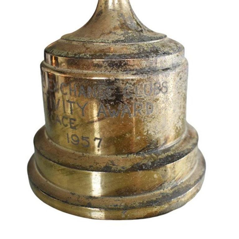 2nd Place Texas State Brass Trophy Cup 1957 For Sale at 1stDibs