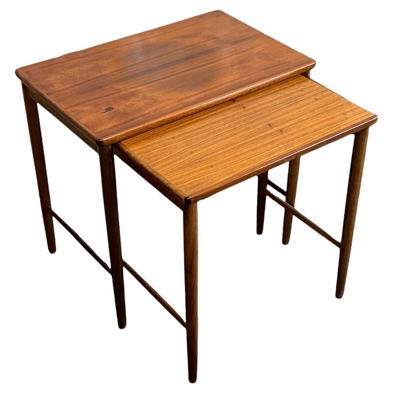 2x 60s 70s Teak Side Table Side Table Danish Modern Design For Sale at ...