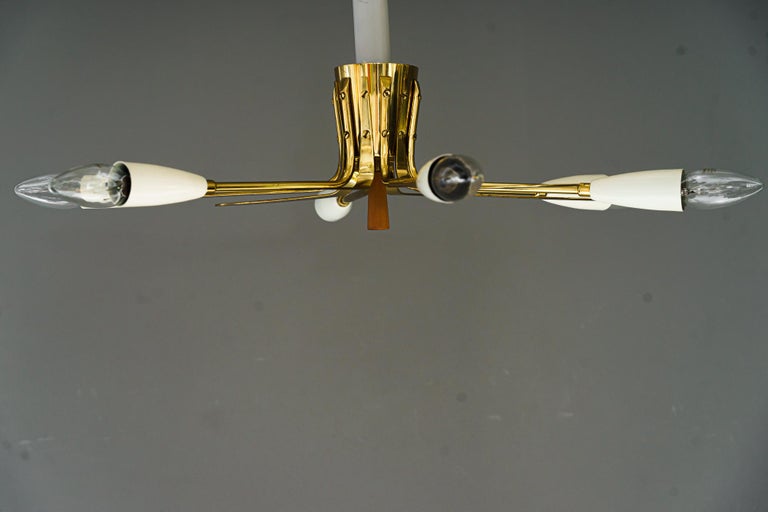 2x Sputnik Flush Mounts Designed by Rupert Nikoll, Vienna, 1950 For ...
