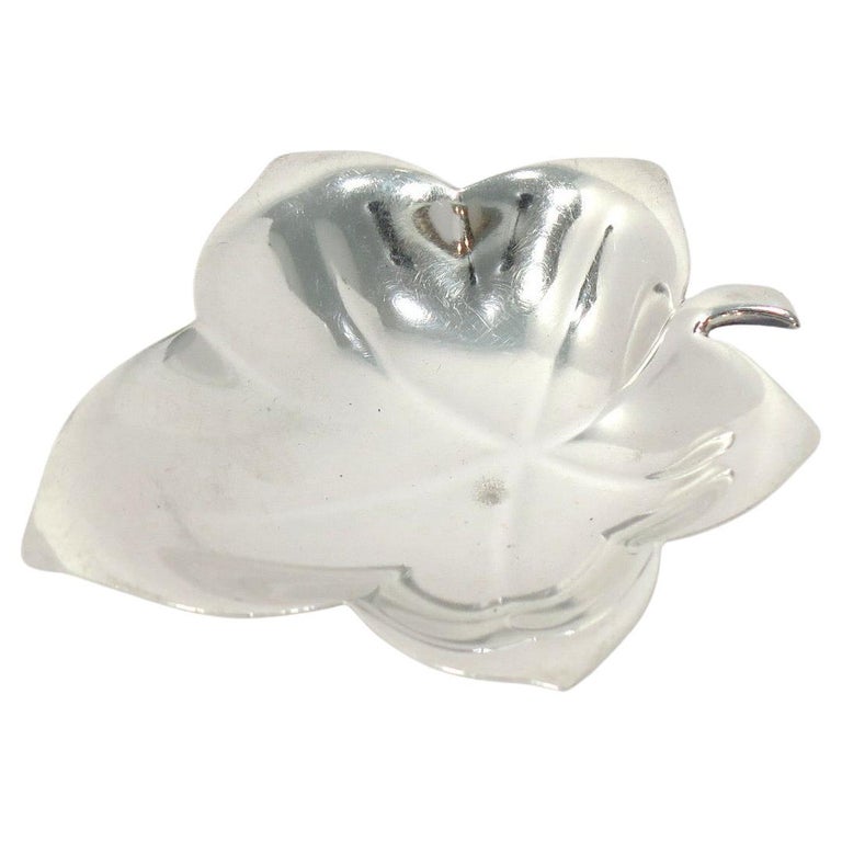 3 1/8 in Sterling Silver Tiffany and Co. Antique Grape Leaf Shaped ...