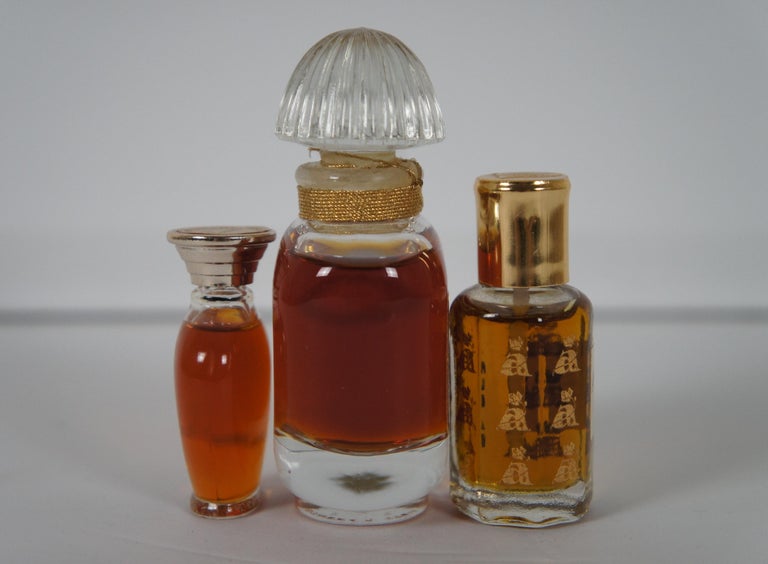 3 1960s French Perfume Bottles Miss De Rauch Femme Marcel Rochas Yves ...