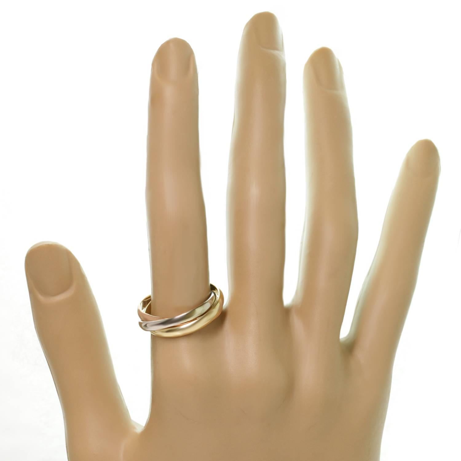 Three-Band Tri-Gold Rolling Ring at 1stDibs | three band ring, three ...