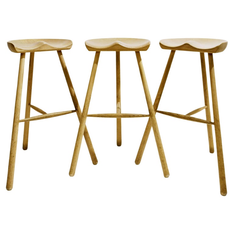 3 Bar Stools by Lars Werner, Form and Refine, Denmark, 2000s For Sale ...