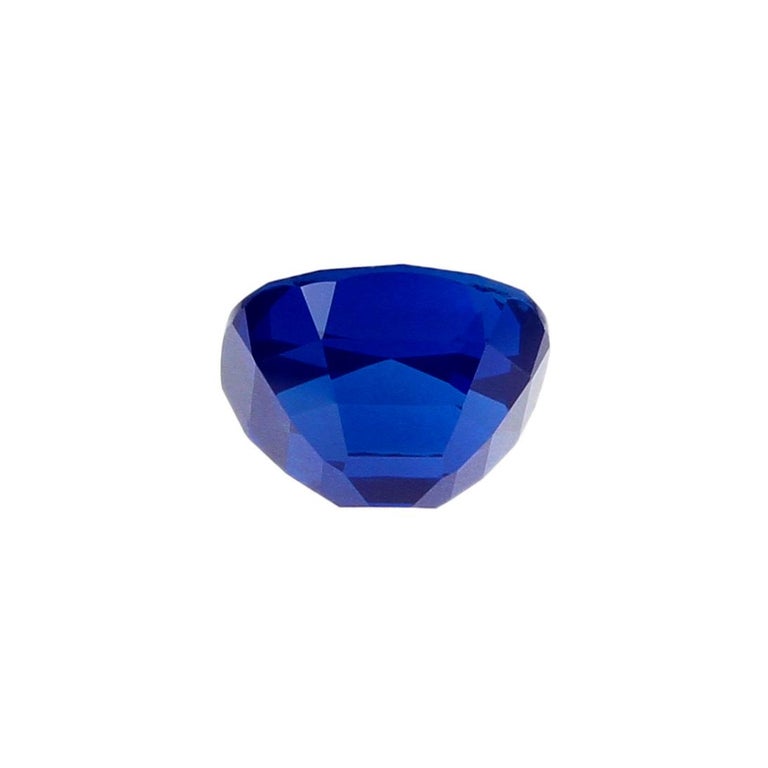3 Carat Natural No Heat Cornflower Blue Cushion Kashmir Sapphire at 1stDibs | kashmir cornflower ...