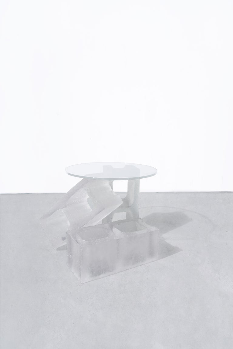 3 Cinder Block End Table, Resin For Sale at 1stDibs | cinder block ...