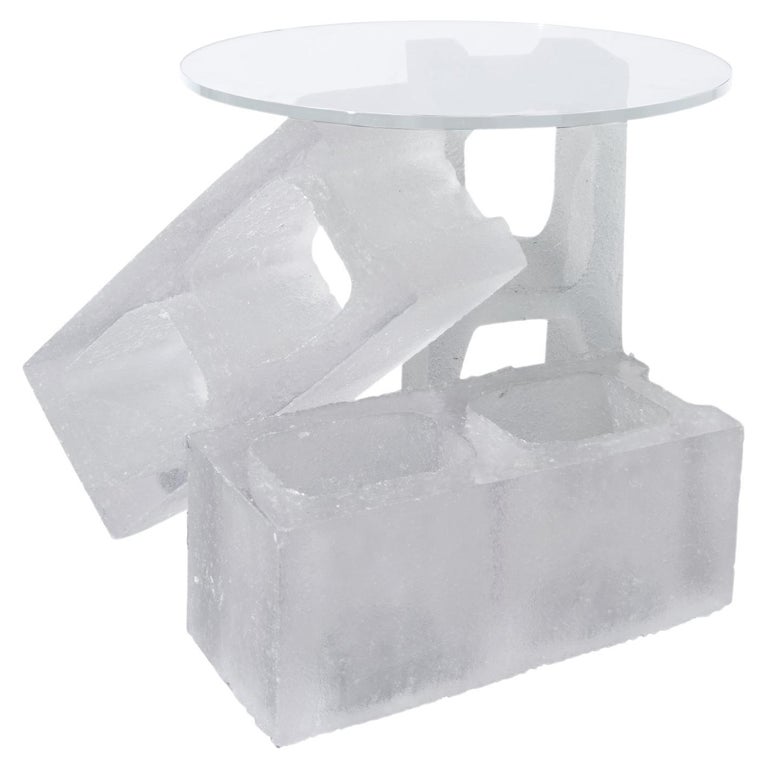 3 Cinder Block End Table, Resin For Sale at 1stDibs | cinder block ...