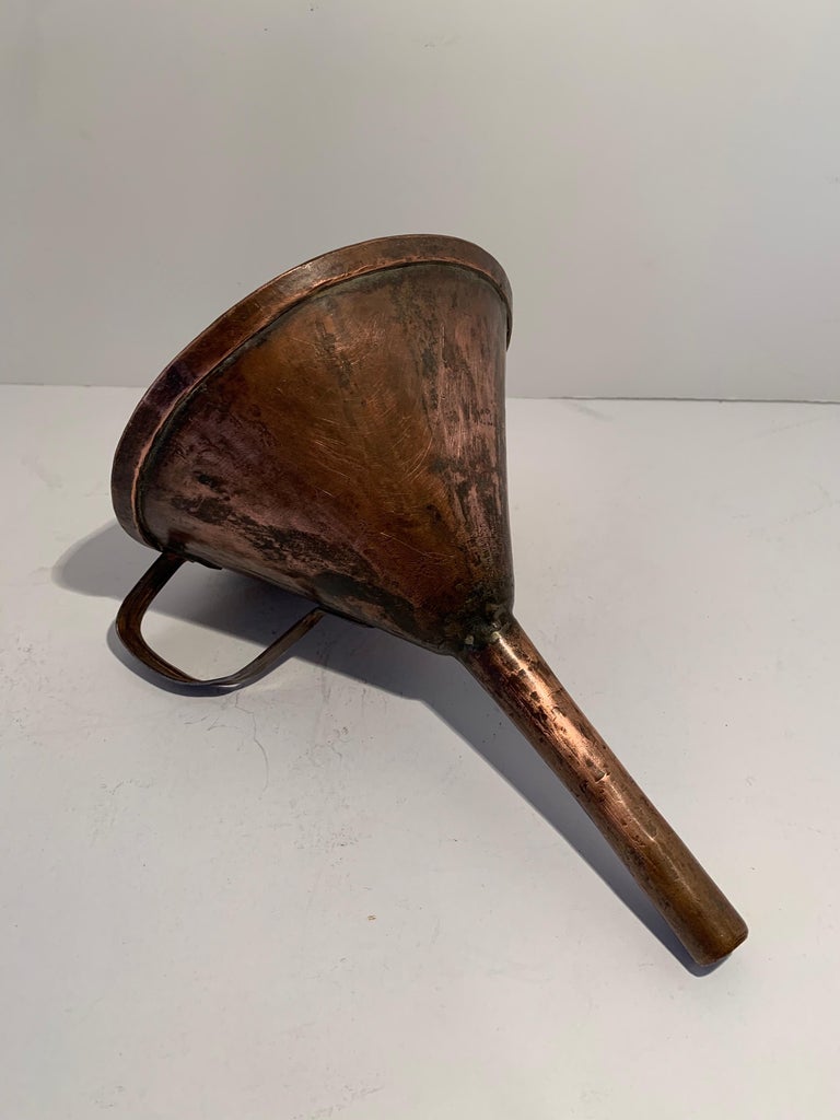 Set of Three Copper Moonshine Funnels For Sale at 1stDibs