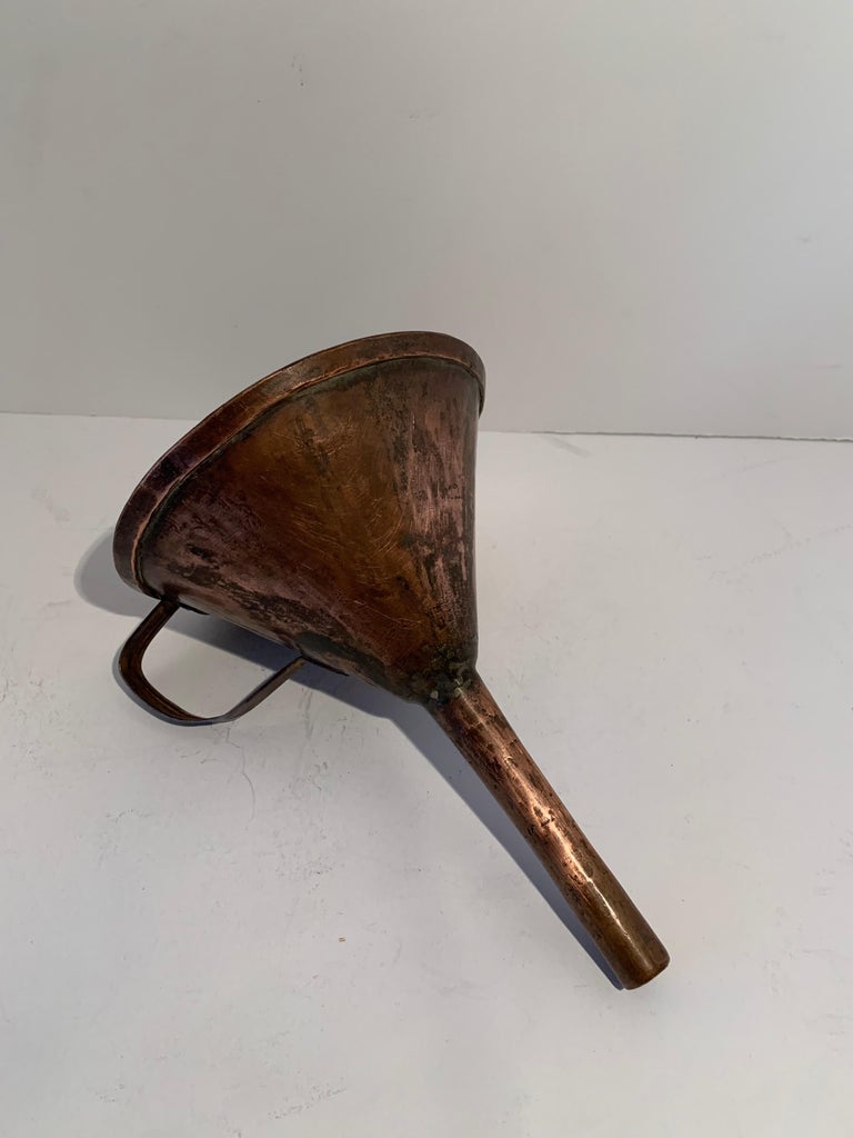 Set of Three Copper Moonshine Funnels For Sale at 1stDibs