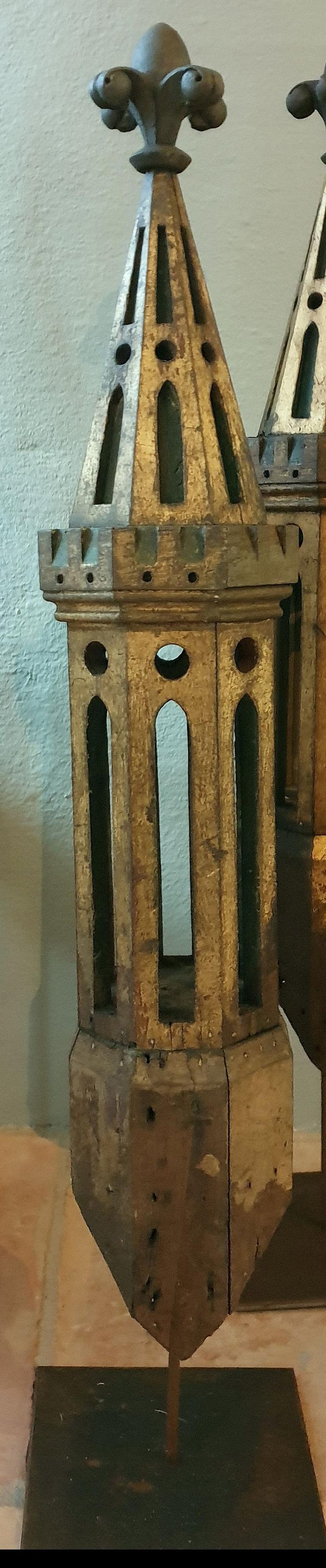 3 Decorative Architectural Church Tower Models For Sale at 1stDibs