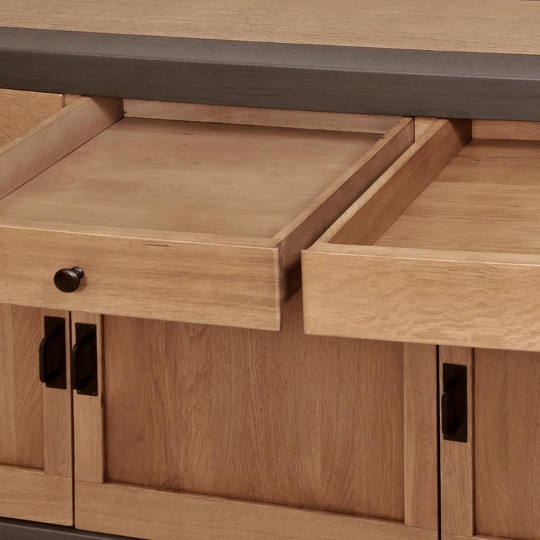 3 Doors Contemporary Sideboard in Oak, 100% Made in France For Sale at ...