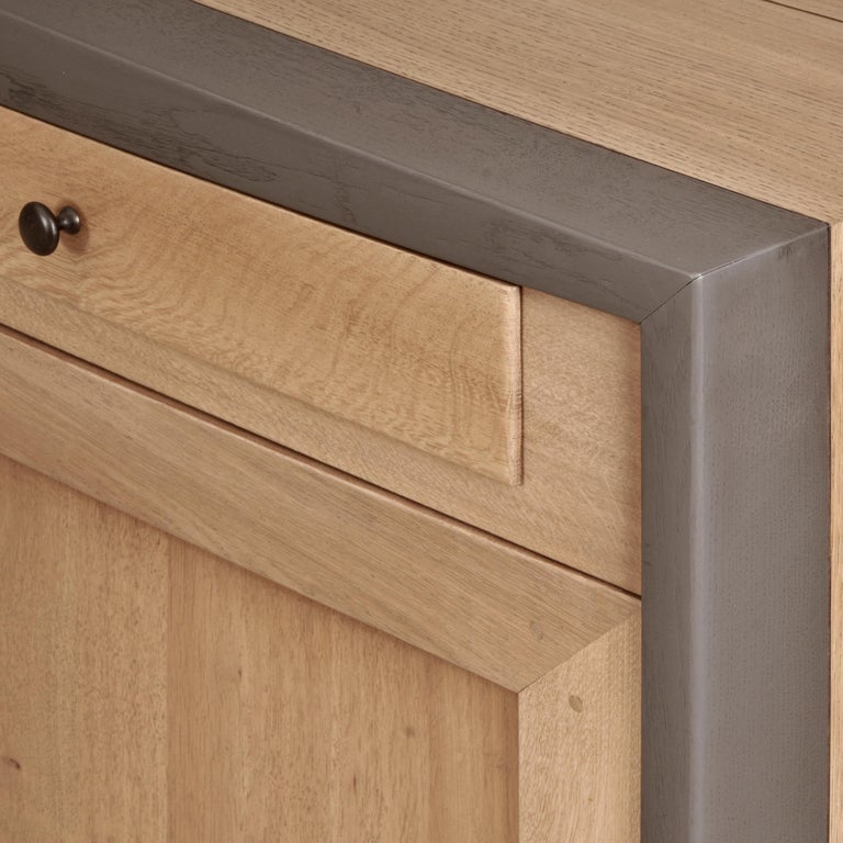 3 Doors Contemporary Sideboard in Oak, 100% Made in France For Sale at ...