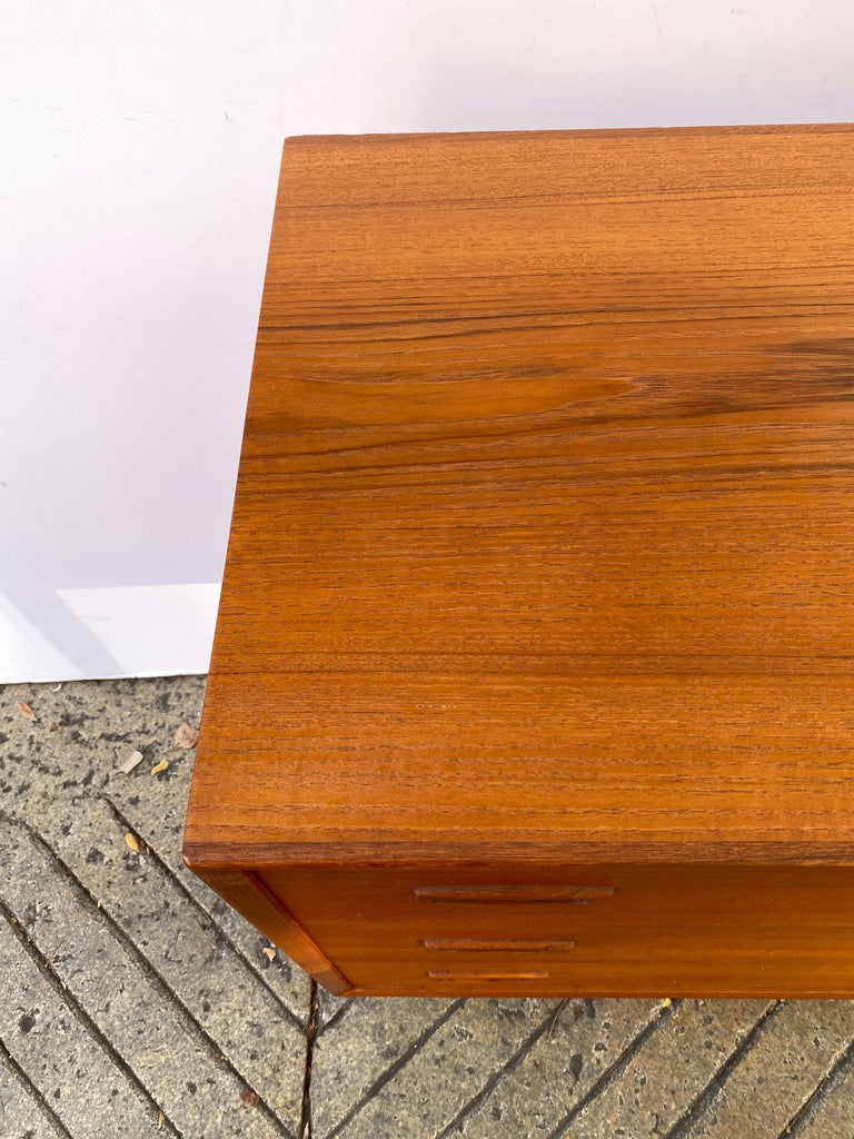 3 Drawer Teak Danish Dresser For Sale at 1stDibs